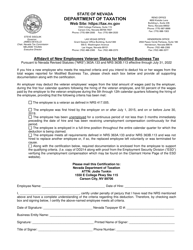 Form NVTF-EXC-85 Download Fillable PDF or Fill Online Affidavit of New ...