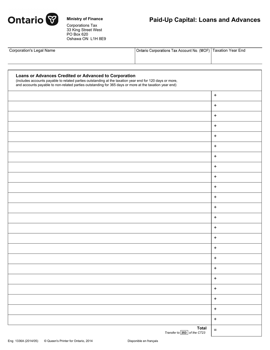 Form 013-1336A - Fill Out, Sign Online and Download Printable PDF ...