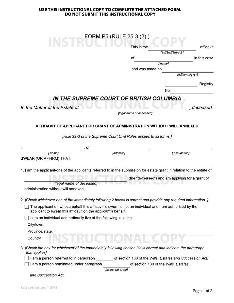 Form P5 - Fill Out, Sign Online and Download Fillable PDF, British ...