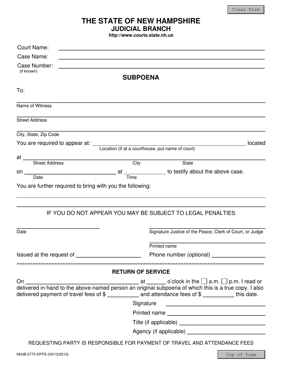 Form NHJB-2775-DFPS - Fill Out, Sign Online and Download Fillable PDF ...