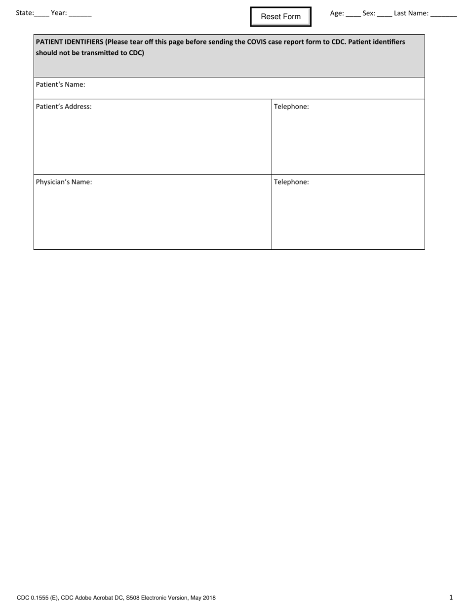 Form CDC0.1555 - Fill Out, Sign Online and Download Fillable PDF ...