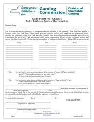 Form 108 Schedule E Download Printable PDF or Fill Online List of ...