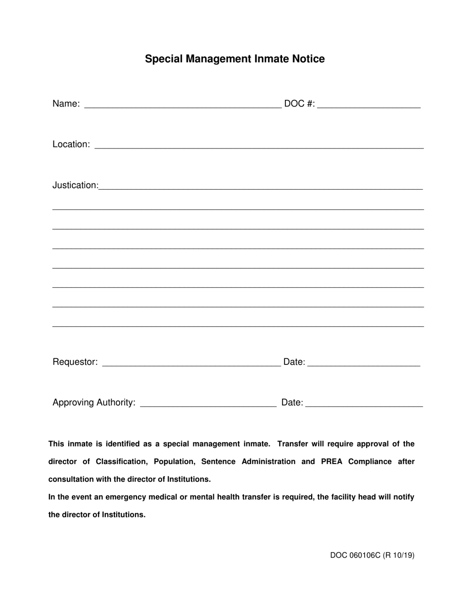DOC Form 060106C - Fill Out, Sign Online and Download Printable PDF ...