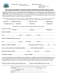 Oklahoma Fish Application Download Fillable PDF | Templateroller