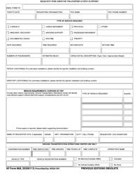 AF Form 868 Download Fillable PDF or Fill Online Request for Ground ...
