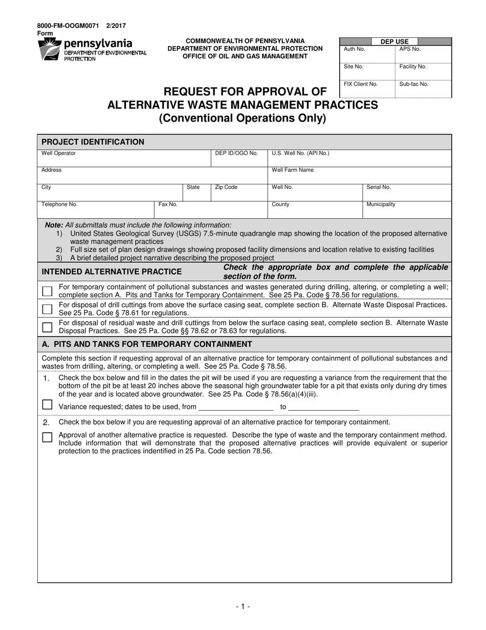 Form 8000-FM-OOGM0071 - Fill Out, Sign Online and Download Printable ...