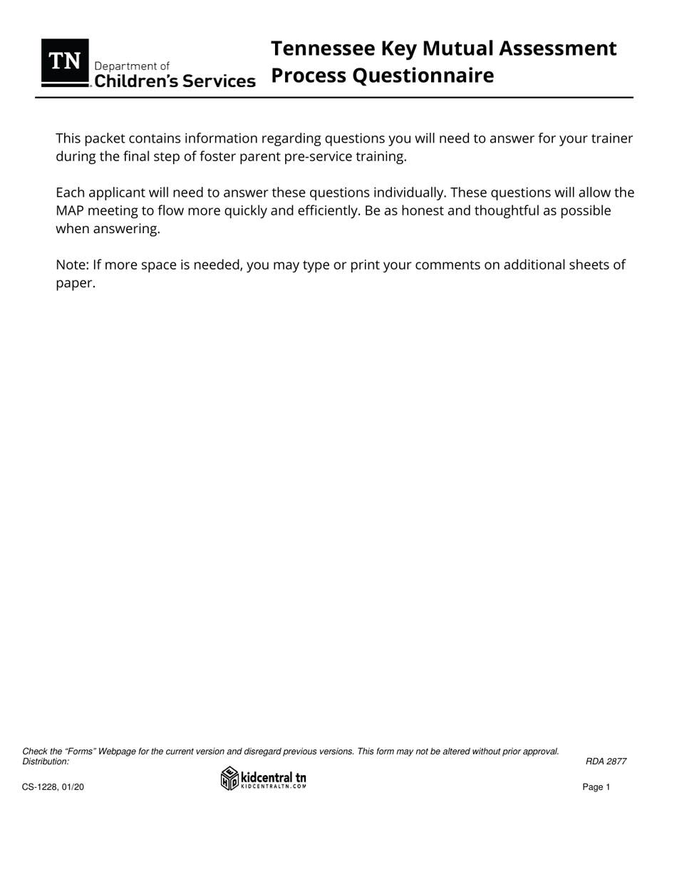 Form CS-1228 - Fill Out, Sign Online and Download Fillable PDF ...