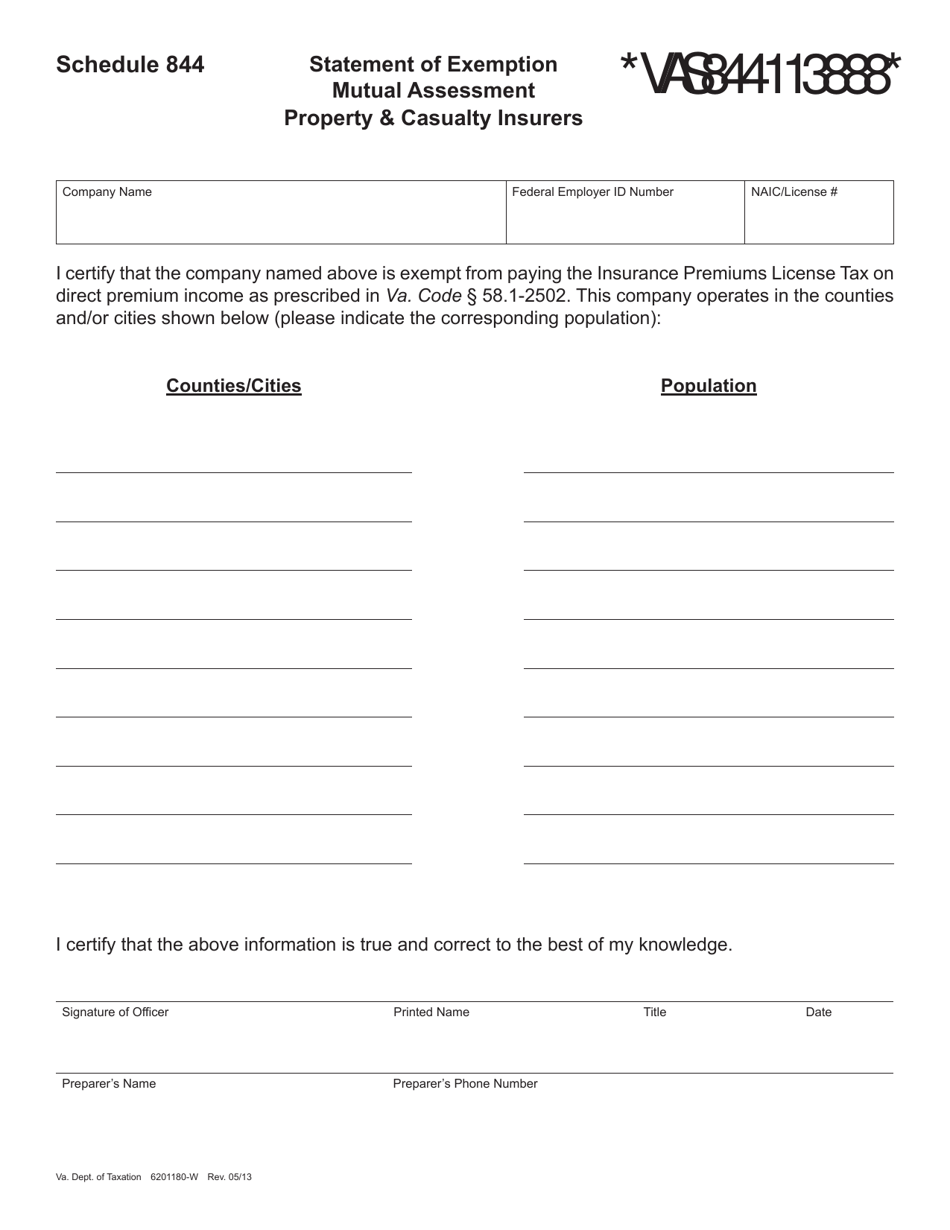 Virginia Statement of Exemption - Fill Out, Sign Online and Download ...