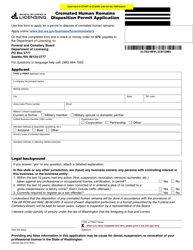 Form CEM-650-008 Download Fillable PDF or Fill Online Cremated Human ...