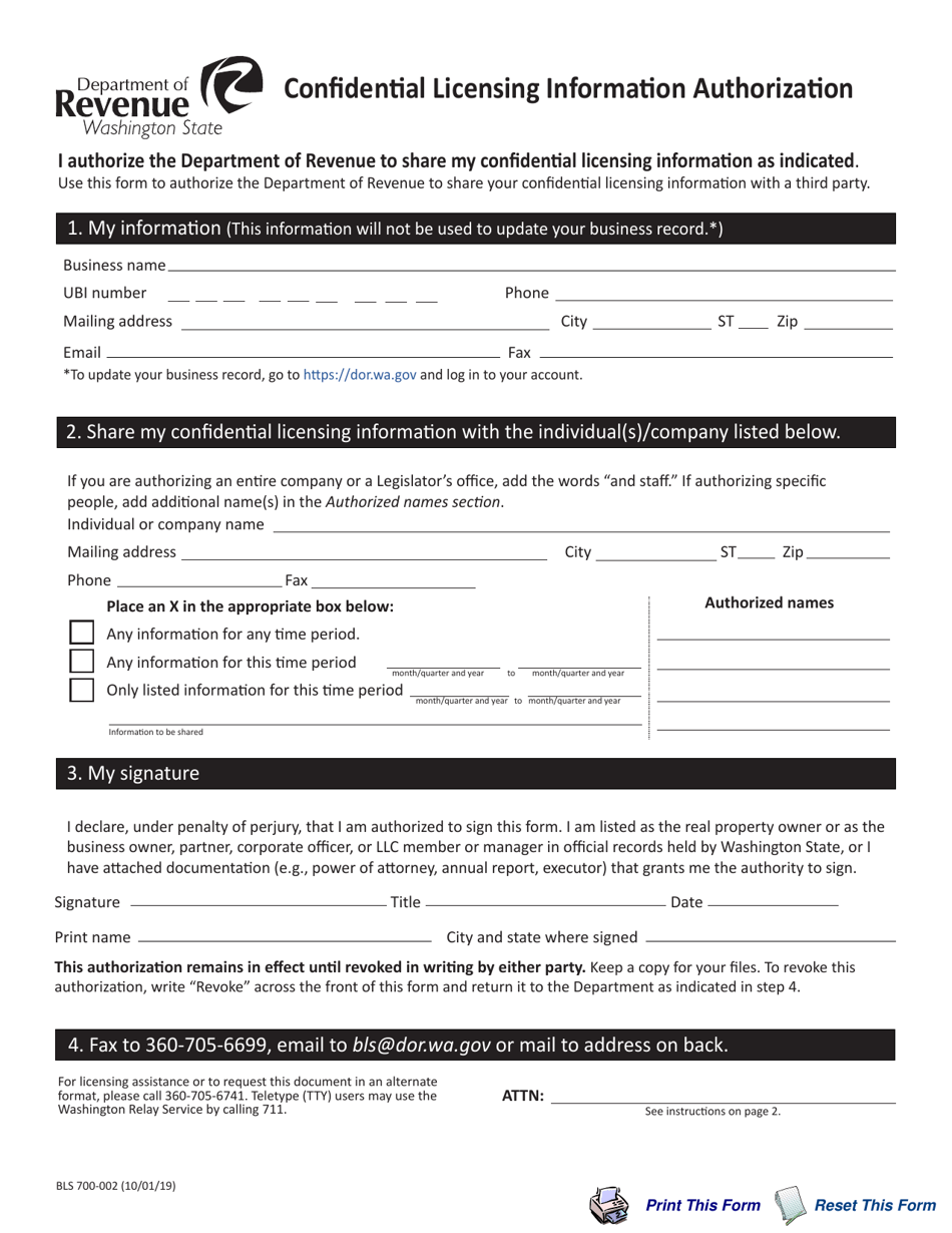 Form BLS700-002 - Fill Out, Sign Online and Download Fillable PDF ...