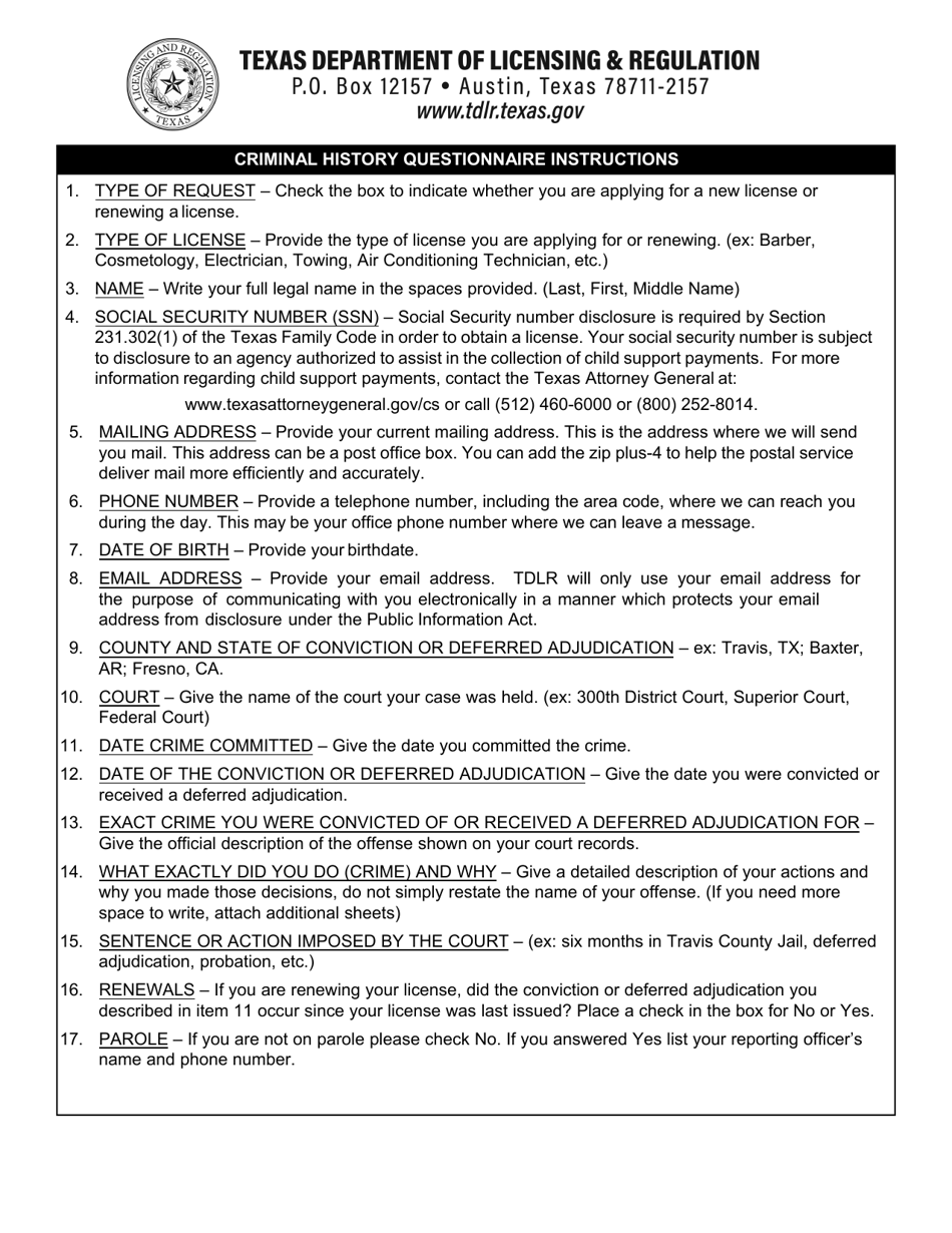 TDLR Form LIC002 - Fill Out, Sign Online and Download Fillable PDF ...