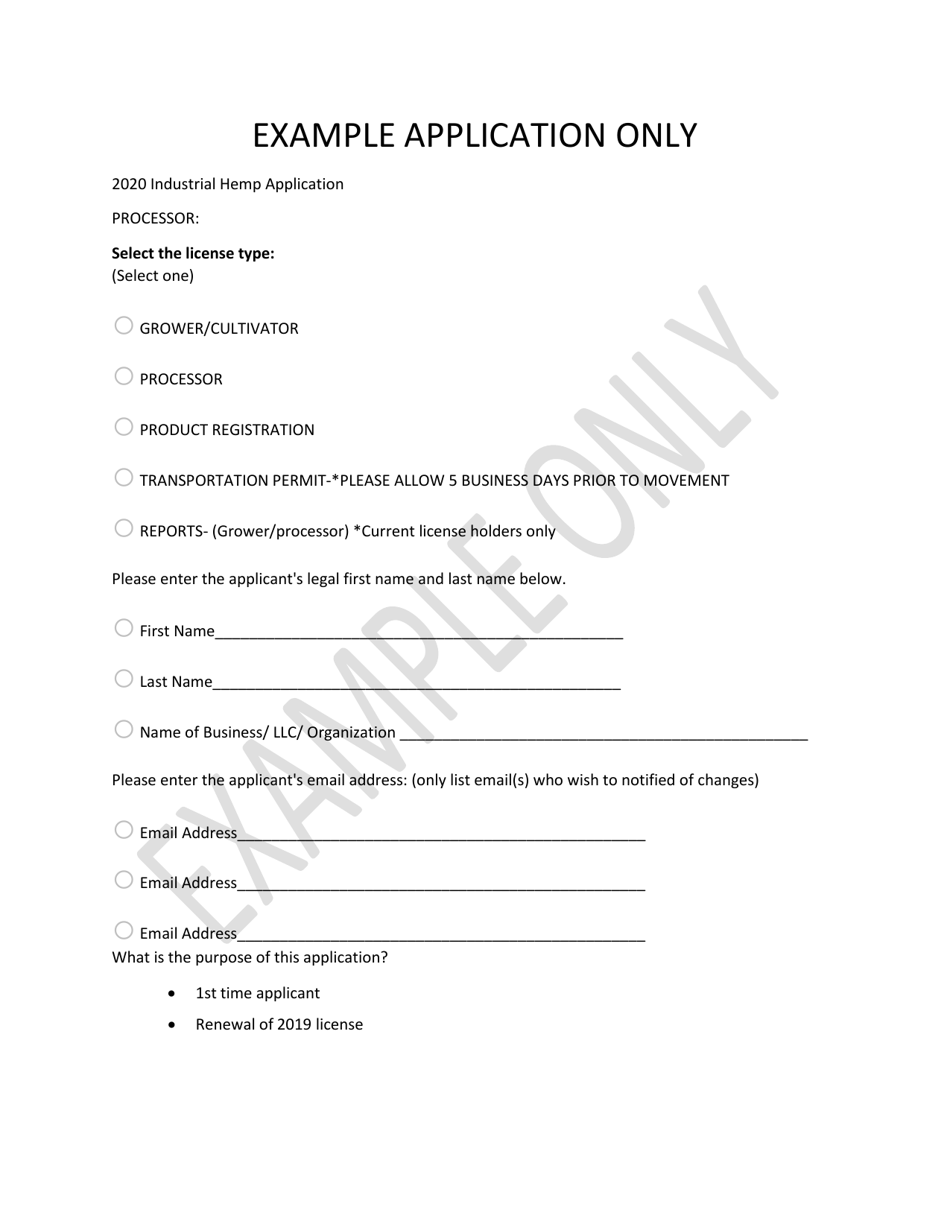 2020 Utah Industrial Hemp Application - Fill Out, Sign Online and ...