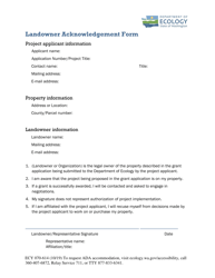 ECY Form 070-614 Download Fillable PDF or Fill Online Landowner ...
