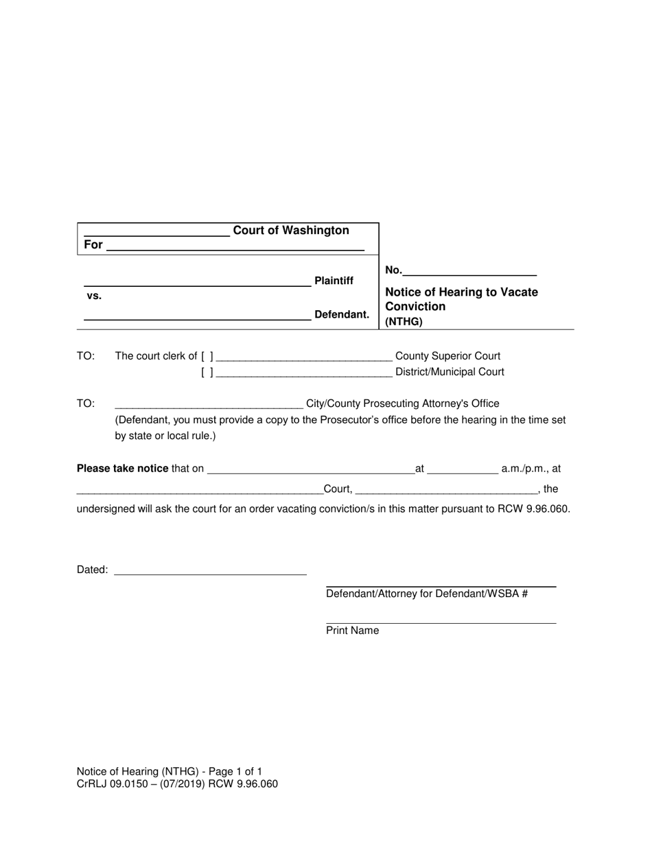 Form CrRLJ09.0150 - Fill Out, Sign Online and Download Printable PDF ...