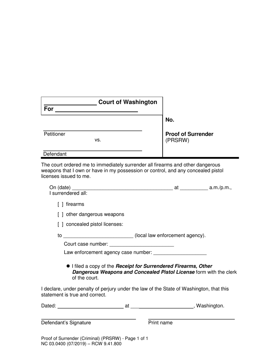Form NC03.0400 - Fill Out, Sign Online and Download Printable PDF ...