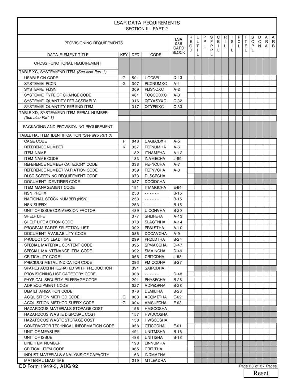 DD Form 1949-3 Section II - Fill Out, Sign Online and Download Fillable ...