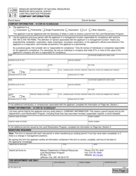 Form MO780-1928 Download Fillable PDF or Fill Online Company ...