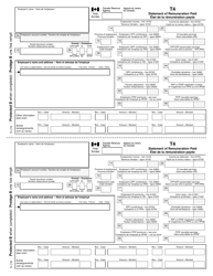 Form T4 - Fill Out, Sign Online and Download Printable PDF, Canada ...