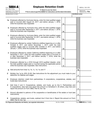 IRS Form 5884-A - Fill Out, Sign Online and Download Fillable PDF ...