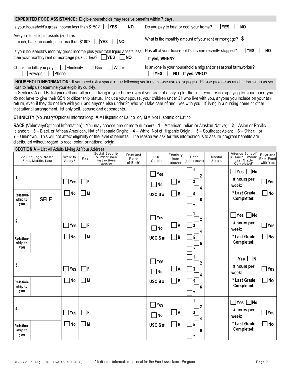 Form CF-ES2337 - Fill Out, Sign Online and Download Printable PDF ... Form CF-ES2337 - Fill Out, Sign Online and Download Printable PDF ...
