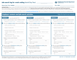 Form EMS10313 Download Fillable PDF or Fill Online Job-Search Log ...