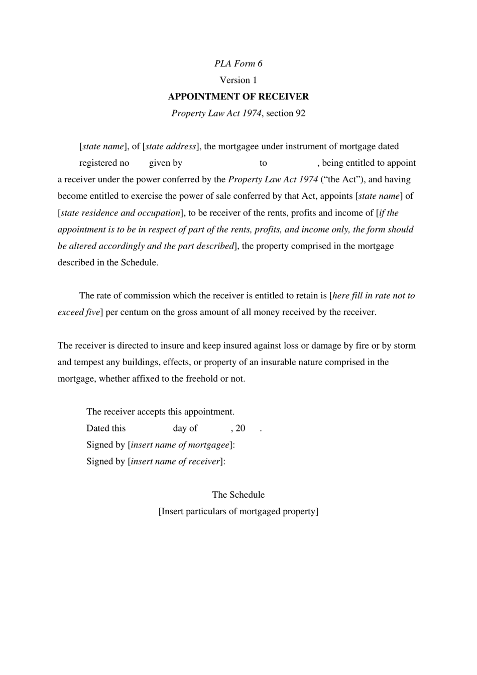 Form 6 - Fill Out, Sign Online and Download Printable PDF, Queensland ...