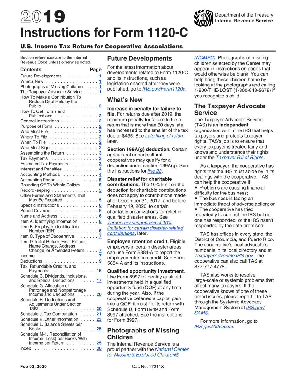 Download Instructions For IRS Form 1120 C U S Income Tax Return For Download Instructions For IRS Form 1120 C U S Income Tax Return For