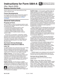 Download Instructions for IRS Form 5884-A Employee Retention Credit PDF ...