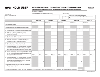 Form NYC-204 Download Printable PDF or Fill Online Unincorporated ...