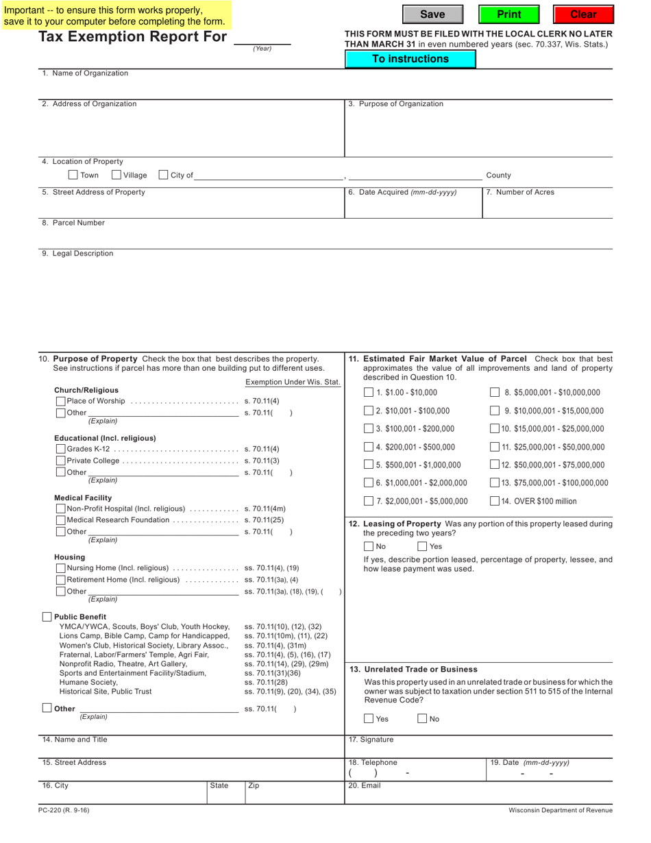 Form PC-220 - Fill Out, Sign Online and Download Fillable PDF ...