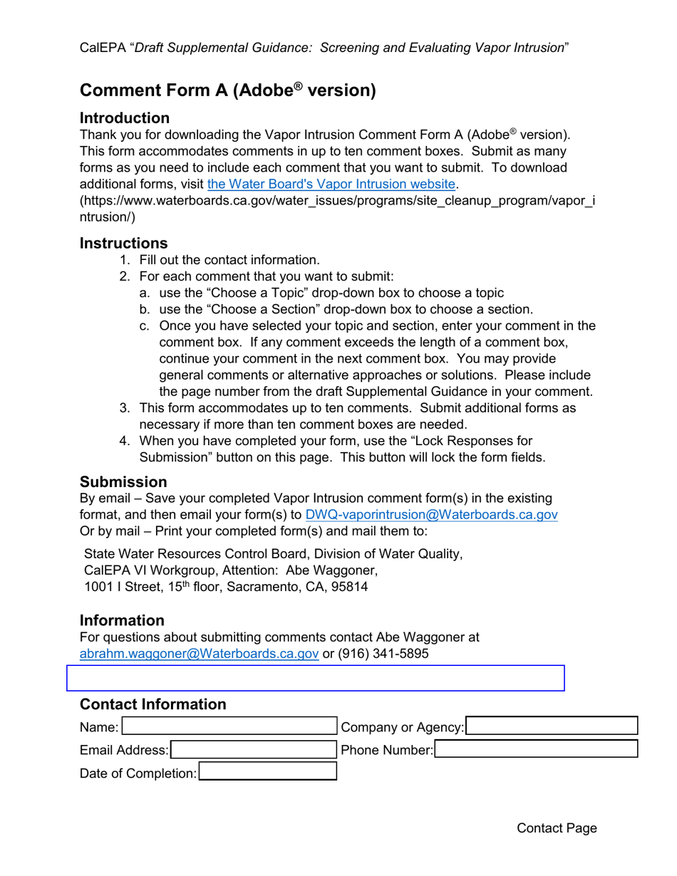Form A - Fill Out, Sign Online and Download Fillable PDF, California ...