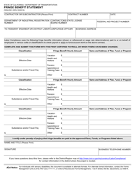 Form CEM-2501 Download Fillable PDF or Fill Online Fringe Benefit ...