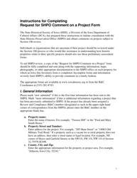 Download Instructions for Request for Shpo Comment on a Project PDF ...