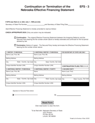 Download Instructions for Form EFS-3 Financing Statement PDF | Templateroller