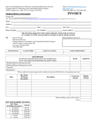 Form 631 Download Fillable PDF or Fill Online Mediator/Referee Invoice ...