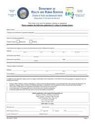 Nevada Emergency Medical Services Training Grant Application Form - Fill Out, Sign Online and ...