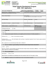New Brunswick Canada Application for a Closed Road Permit Download ...