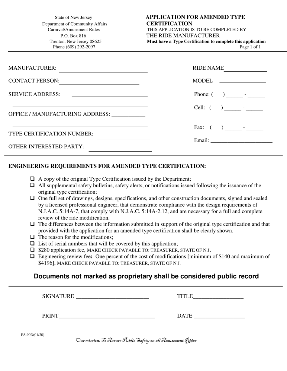 Form ES-90D - Fill Out, Sign Online and Download Printable PDF, New ...