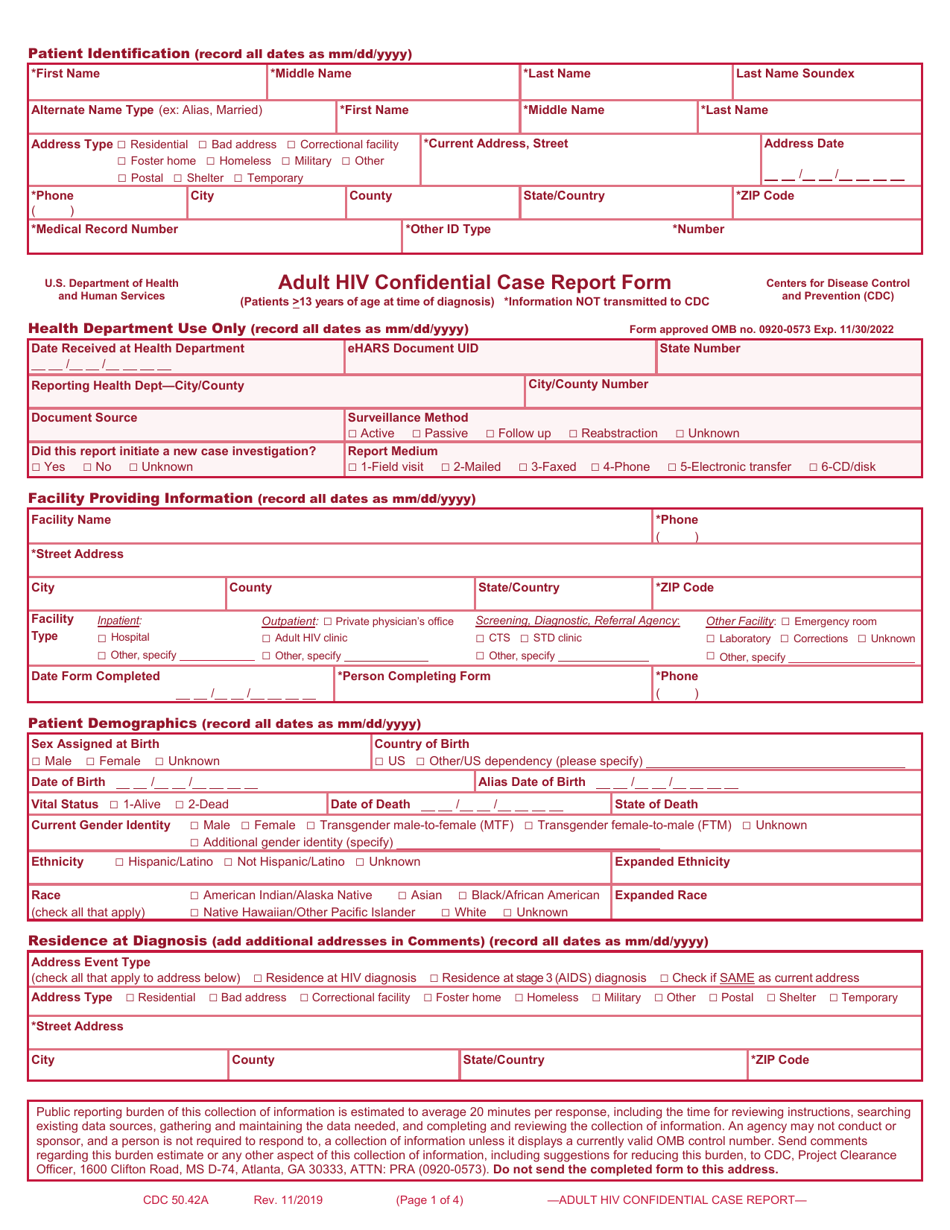 Form CDC50.42A - Fill Out, Sign Online and Download Printable PDF ...