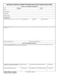 AFMC Form 562 Download Fillable PDF or Fill Online Improved Item ...