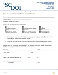 Animal Surrender Form Download Printable PDF | Templateroller