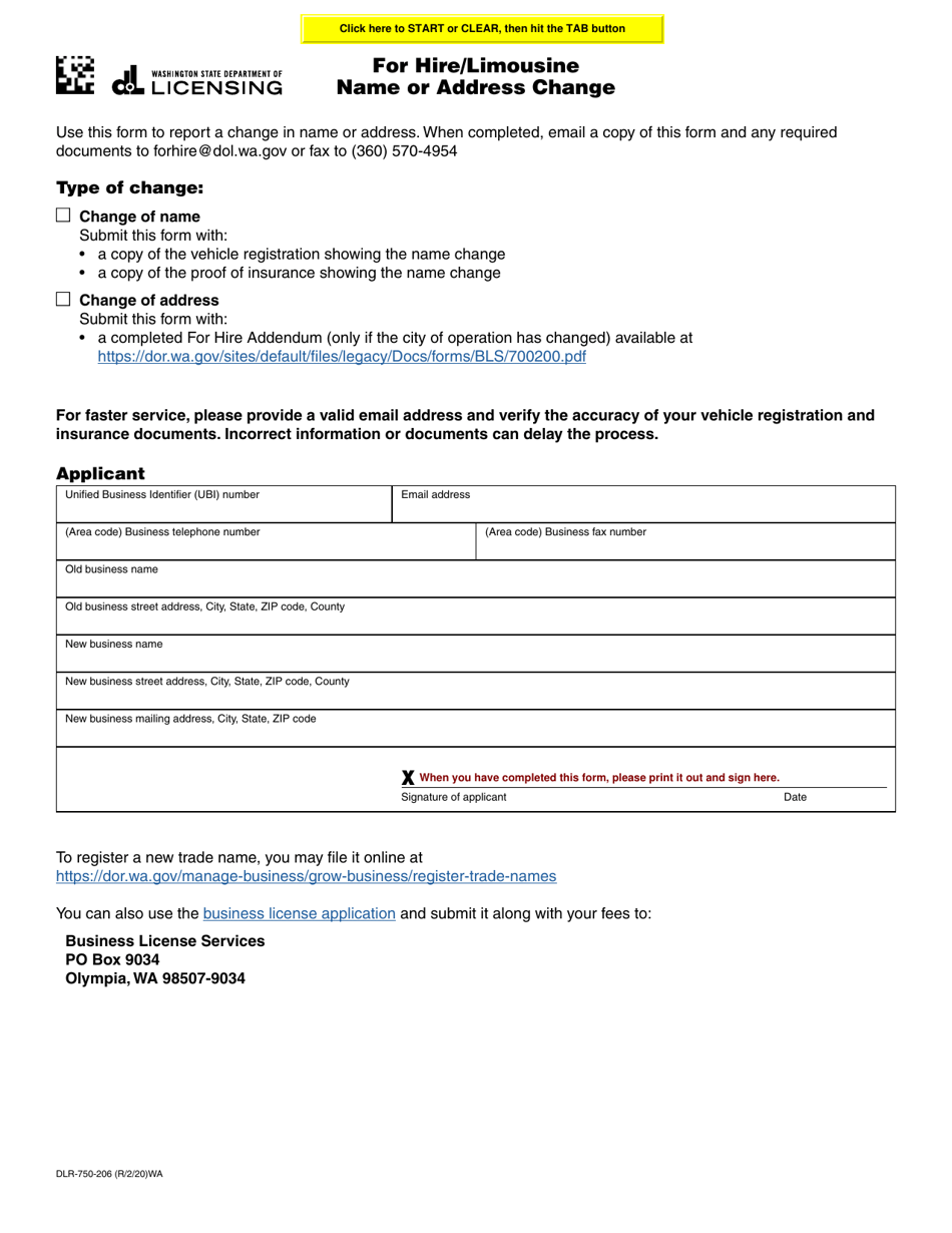 Form DLR-750-206 Download Fillable PDF or Fill Online For Hire ...