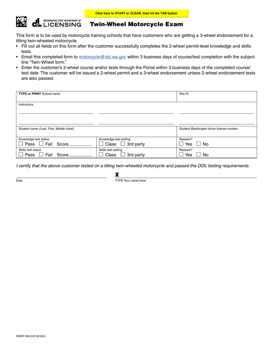 Form WMSP-560-043 - Fill Out, Sign Online and Download Fillable PDF ...