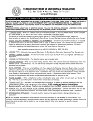 Texas Department of Licensing and Regulation Forms PDF templates ...