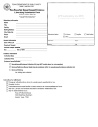 Form LAB-205 Download Printable PDF or Fill Online Non-reported Sexual ...