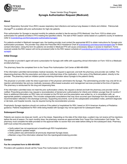 Form 1033 Fill Out Sign Online And Download Fillable PDF Texas Form 1033 Fill Out Sign Online And Download Fillable PDF Texas