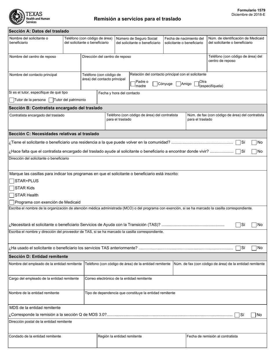 Formulario 1579-S - Fill Out, Sign Online and Download Fillable PDF ...