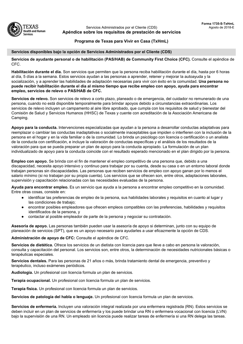 Formulario 1735-S-TXHML - Fill Out, Sign Online and Download Fillable ...