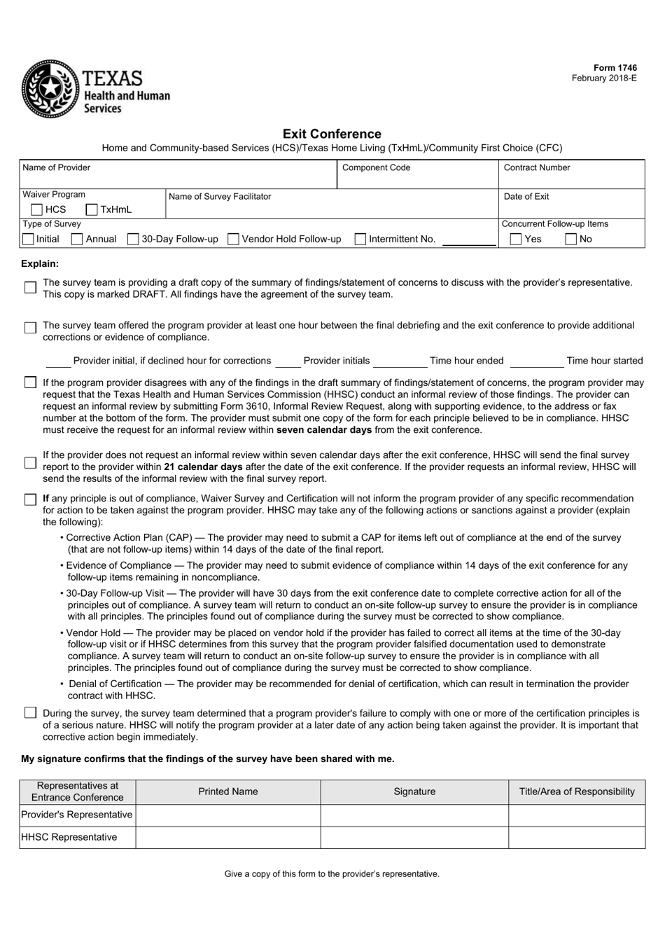 Form 1746 - Fill Out, Sign Online and Download Fillable PDF, Texas ...