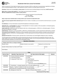 Form 3011 Download Fillable PDF or Fill Online Residential Child Care ...